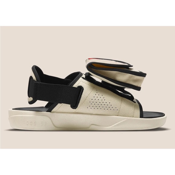 Jordan | Shoes | Jordan Ls Mens Slide Sandals Blackuniversity Redwhite ...